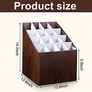 Patelai Blueprint Storage Organizer, Construction Plan Holder, Vertical File Box, Poster Storage Map Holder Station for Office School, 16 Slots(1 Pack)