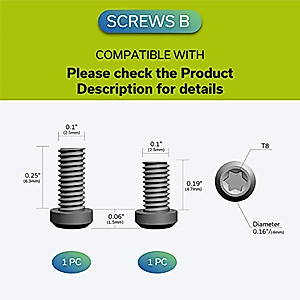 CIVIVI Titanium Pocket Clip with 6PCS Titanium screws T001D (Black)