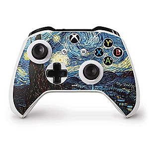 Skinit Decal Gaming Skin Compatible with Xbox One S Controller - Officially Licensed Bridgeman Art Van Gogh - The Starry Night Design