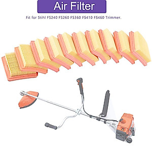 10 x Air Filter Cleaner For Stihl FS410 FS460 FS240 FS260 FS360 Trimmer Chainsaws Replace