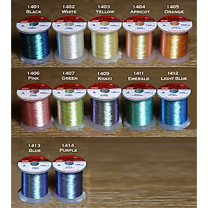 Hitena Rod Wrapping Thread - Metallic Aurora Winding Thread. Color Shifting Thread That Changes Color by Different Light, Angle and Background
