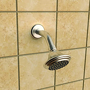 Danco (89182) Shower Arm Flange and Assembly, 6-inch, Brushed Nickel Finish Showerheads