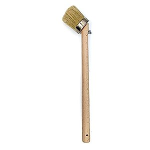 Angled Wooden Tire mounting Paste Round Brush Applicator 13 Inches in Length