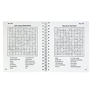 John Deere Word Search, Multi-Level Spiral-Bound Puzzle Book Including More Than 250 Farm, Tractor, and Animal Puzzles (Part of the Brain Busters Puzzle Collection)