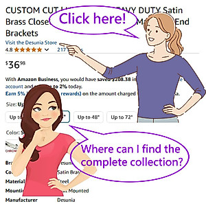 CUSTOM CUT - Oval Closet Rod | Up to 36" | Rear Pin Wall Brackets | Polished Chrome