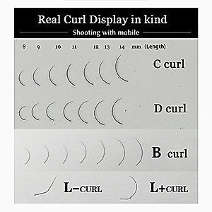 Black False Eyelashes Extensions Makeup Mink Eyelash Single Length Fake Individual Eye Lash 100% Handmade for Professional Use (D Curl 0.05mm Thickness 14mm Length)