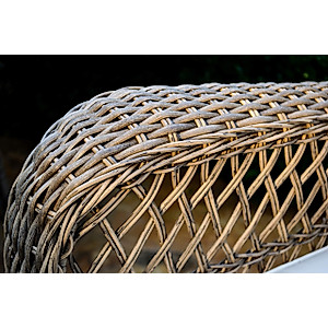 Tortuga Outdoor Rio Vista 6 Piece Sofa Patio Furniture Set, Brown and Beige