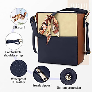 Handbags for Women Vegan Leather Purses and Handbags Ladies Tote Shoulder Bag Large Hobo Bags for School Work Travel