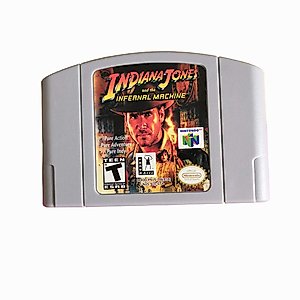 Indiana Jones and the Infernal Machine Game Card For Nintendo 64 N64 US Version