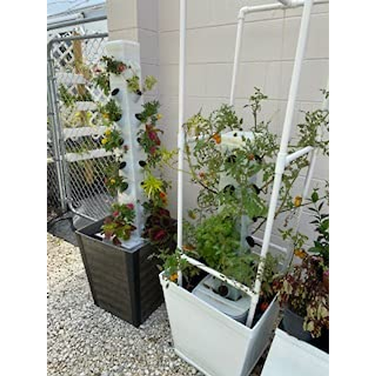 EXO Garden Hydroponic Growing System Vertical Tower - Vegetable Plant Tower Gift for Gardening Lover - Automate Aeroponics Mini Indoor Outdoor Home Grow Herb