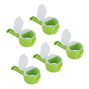 5Pcs Bag Clips for Food, Food Storage Sealing Bag Clips With Spouts for Kitchen Food Storage and Organization