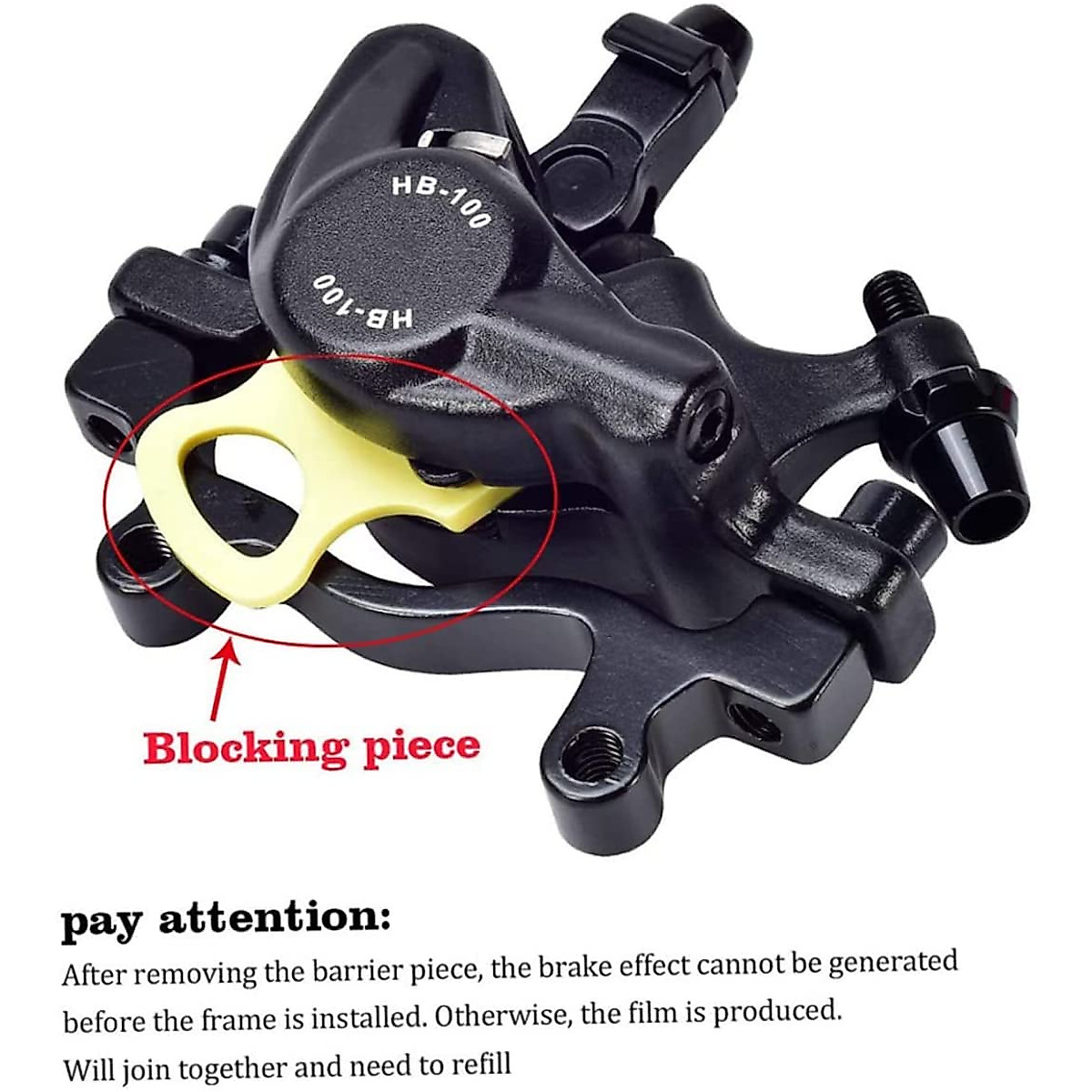 SONAU 1 Pair Front & Rear HB100 MTB Bike Hydraulic Disc Brake Calipers Road Bicycle Line Pulling Brake Clamp