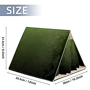 RATGDN Small Pet Hideout Olive Green Hamster House Guinea Pig Playhouse for Dwarf Rabbits Hedgehogs Chinchillas