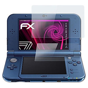 atFoliX Plastic Glass Protective Film compatible with Nintendo New 3DS XL 2015 Glass Protector, 9H Hybrid-Glass FX Glass Screen Protector of plastic (Set of 1)