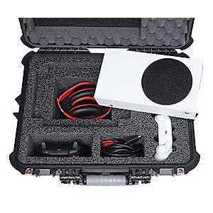 Case Club Carrying Case Fits Xbox Series X or S - Hard Shell Travel Case for Xbox Series X or S Console to Organize Controllers, Games & Accessories. Heavy Duty Waterproof Xbox Travel and Storage Case