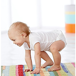 Gerber Unisex-Baby Newborn 2 Pack Waterproof Pant,White,3T