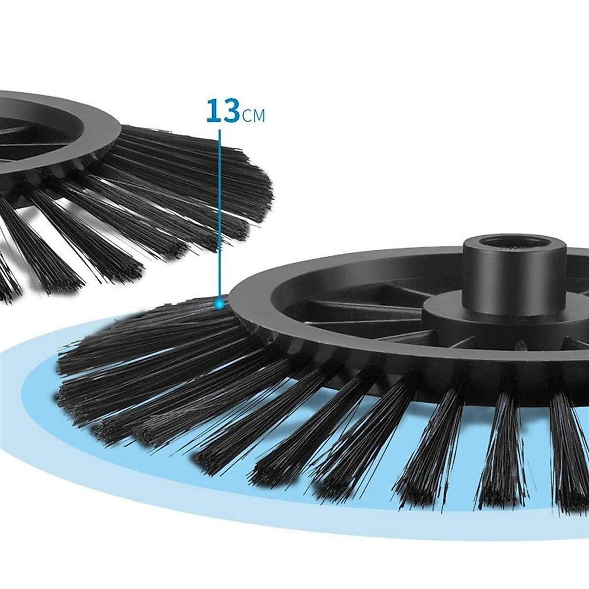 HEMFV Hand Push Sweeper Lazy Broom Mop Broom Dustpan Set Carpet Cleaner Robot Vacuum Cleaner Desk Cleaner Automatic Sweeper (Color : Blue)