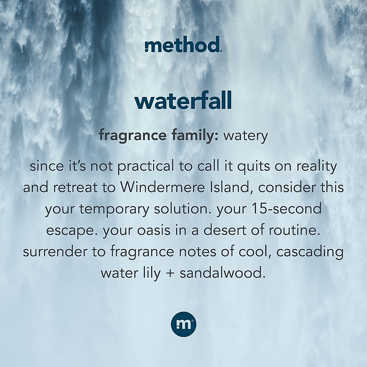 Method Gel Hand Soap, Waterfall, Biodegradable Formula, 12 Fl Oz (Pack of 6)