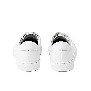 Voet Men's Milo Vegan Leather Classic Casual Fashion Sneaker, White, 10