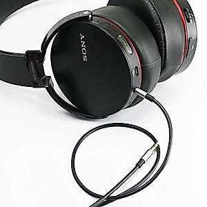 NewFantasia Cable Compatible with Sony MDR1000X, MDRXB650BT, MDR-XB950BT, WH1000XM3, WH1000XM2, WH-CH700N Headphone, Remote Volume Control Mic for Samsung Galaxy Xiaomi Huawei Android Phone
