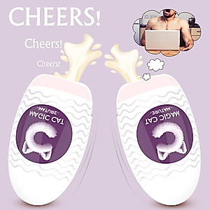 Male Masturbator Egg,Yoikun Male Stroker Adult Sex Toys, Realistic Pocket Pussy Sleeve with 3D Realistic Textured Vagina,Ultra Soft Stretchy Male Masturbators Cup, Adult Male Sex Toys for Men Pleasure