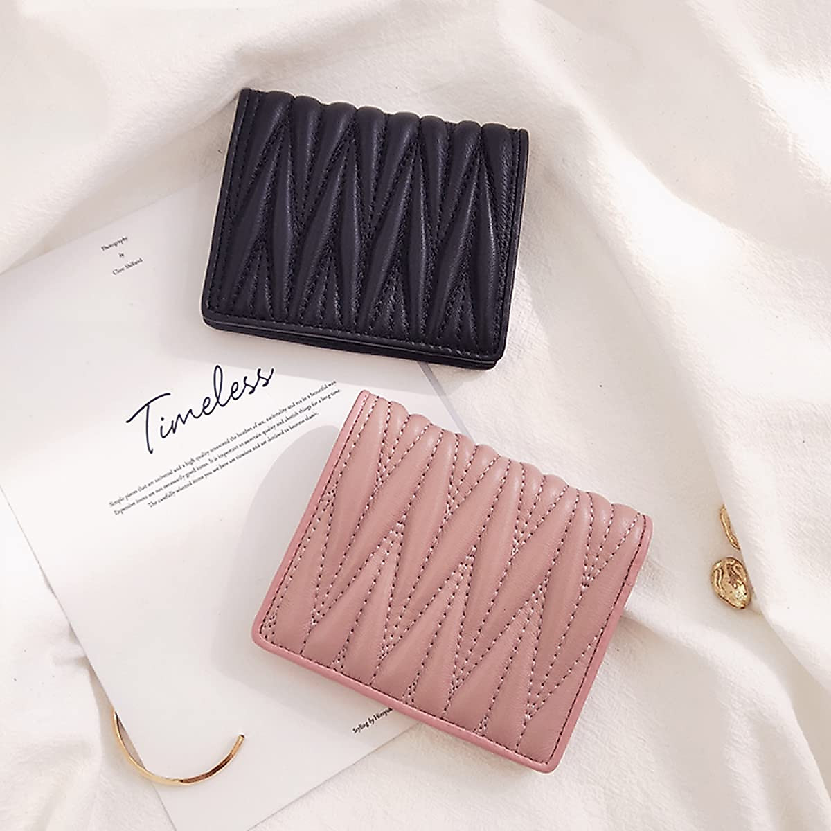 LAORENTOU Cowh Leather Wallet for Women RFID Blocking Wallet Clutch Purses Small Wallets Credit Card Holder Phone Wallet