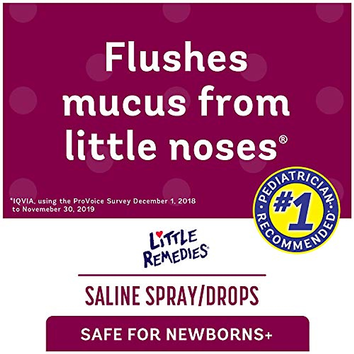 Little Remedies Saline Spray and Drops, Safe for Newborns, 0.5 fl oz