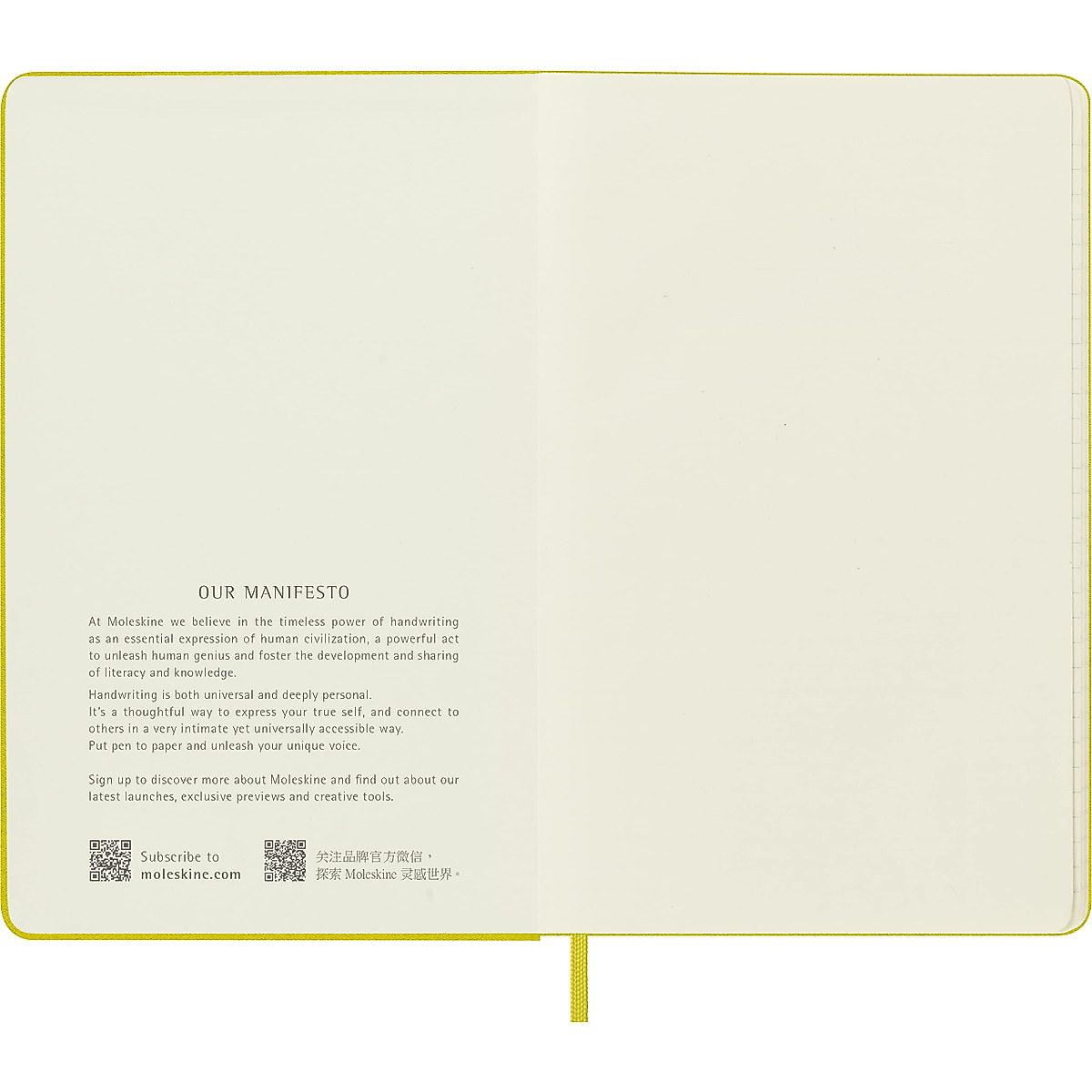 Moleskine Classic Notebook, Hard Cover, Large (5" x 8.25") Ruled/Lined, Hay Yellow (Silk), 240 Pages