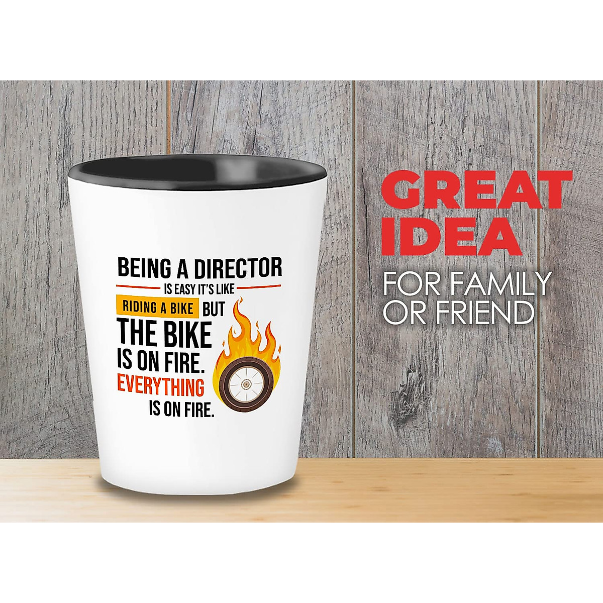 Bubble Hugs Director Shot Glass 1.5oz - Being A Director - Executive Manager Supervisor Minister Boss Chief Office Leader Curator Coordinator Filmmaker