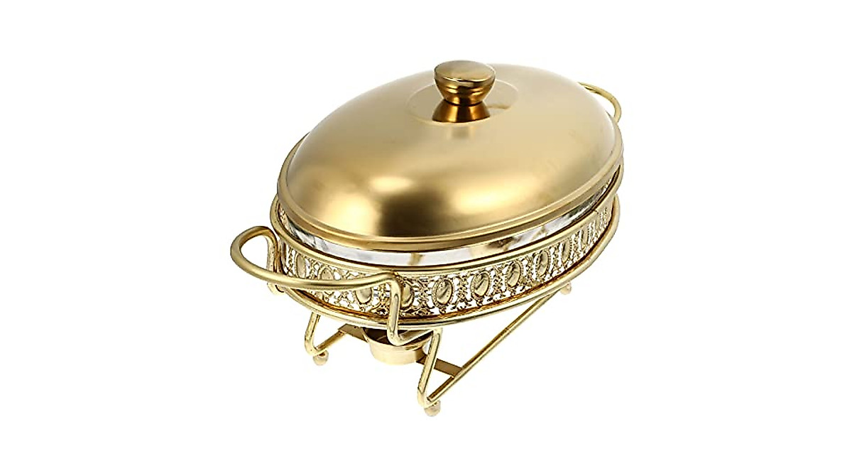 BESTonZON Gold Stainless Steel Buffet Chafing Dish - Keep Food Warm