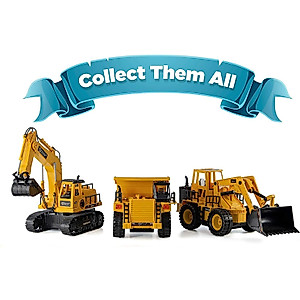 Top Race 7 Channel Full Functional RC Excavator, Battery Powered Electric Remote Control Construction Tractor with Lights and Sound (TR-111), Construction Trucks, RC Construction Vehicles, Big Truck