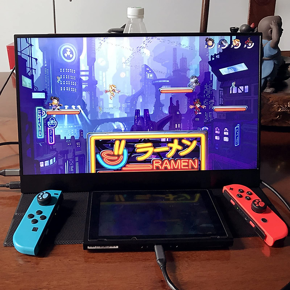 HONGYIFEI2021 Monitor 144Hz 2K Portable Monitor 15.6'' HDR FHD IPS 100% SRGB Gaming with USB-C HDMI External Computer Display for PS4 PS5 Xbox Switch PC Phone, 2560x1440 Gaming Monitor