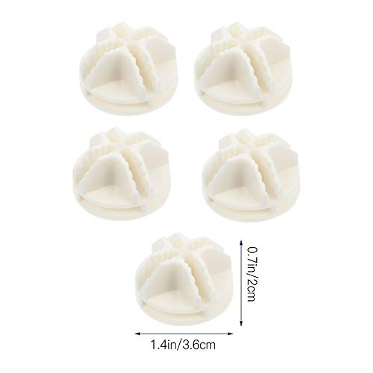 Cabilock 20pcs White Wire Cube Plastic Connectors for Modular Storage Organizer Closet and Wire Shelving Closet Clasp Buckle Clip Buttons