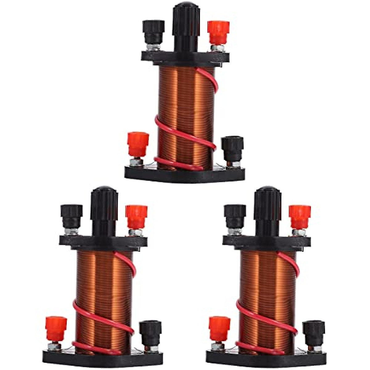 Induction Heater 3 pcs Practical Lab Home Demonstration for Physics Cylindrical Teaching Auxiliary Magnet with Coil Induction Useful Cylinder Portable Copper Premium Experiment T Post