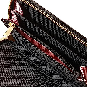 Herschel Thomas Polyester Wallet,Rfid Blocking, Black/Black Crosshatch