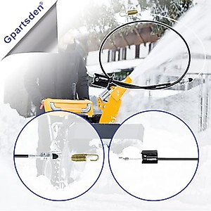 Gpartsden 946-04007 746-04007 Auger Control Cable for MTD Craftsman Troy-Bilt 5524 Snow Thrower