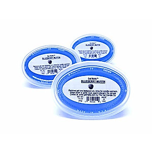 3 Pack BLUEBERRY MUFFIN Gel Melts for Warmers and Burners PEEL, MELT and ENJOY