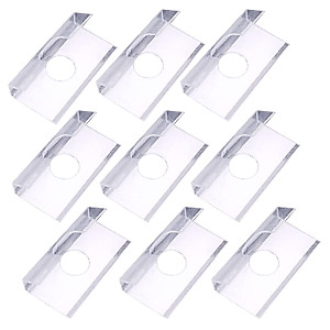 100Pcs Plastic Earring Card Adapter Self-Adhesive Jewelry Card Adapter with Slot and Hole Earring Card Back Hook Earring Card Lip Hanger for Jewelry Earrings Necklace Accessories Display Card