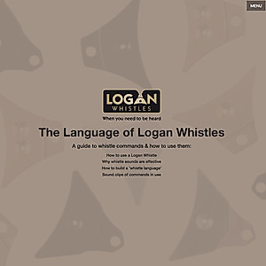 Logan Whistle Starter Pack - A1 sheep dog Whistle, lanyard and whistle command sound guide