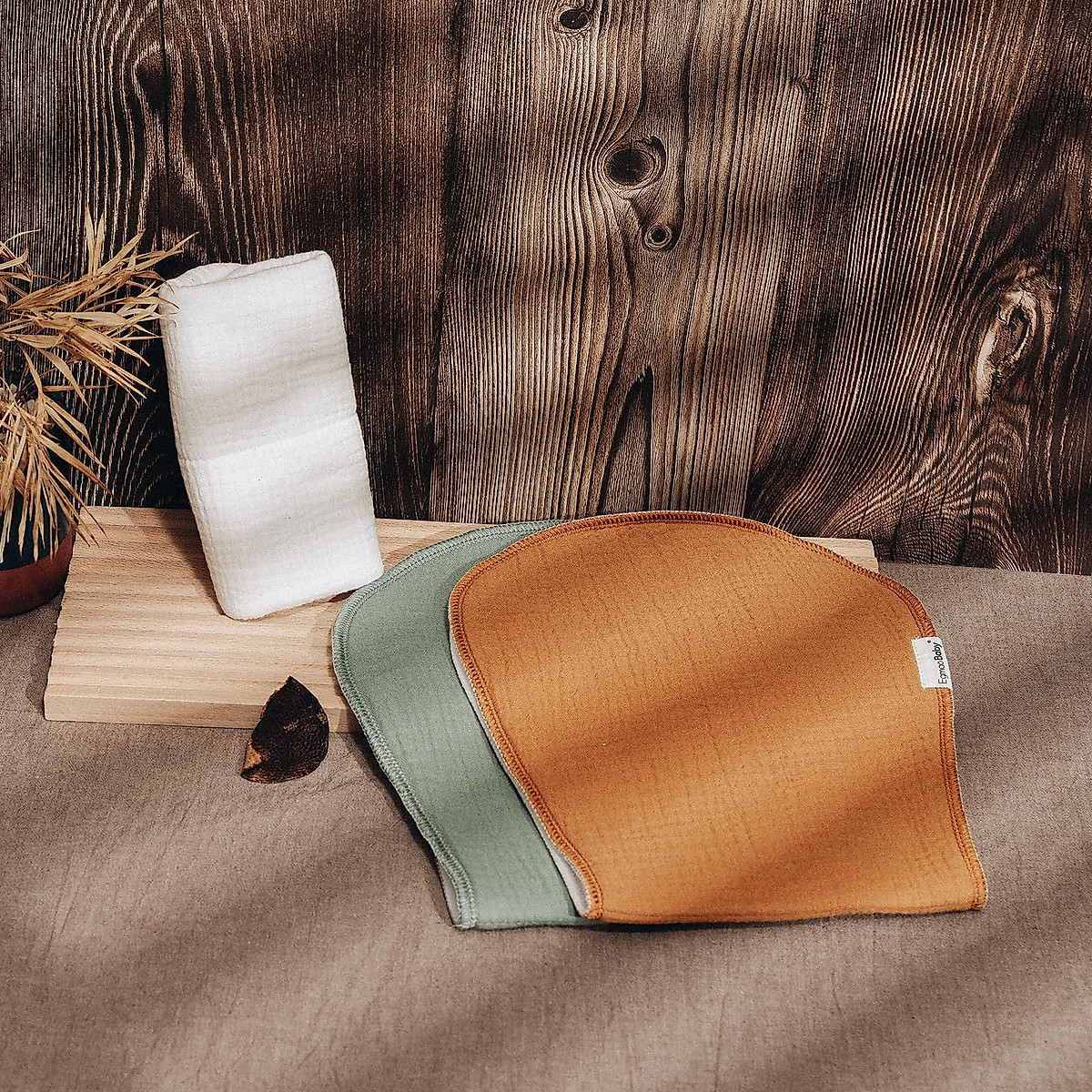 Muslin Burp Cloths for Baby,Organic Burping Cloths for Babies Boys Girls,Spit Up Rags Extra Soft and Absorbent 10 Pack