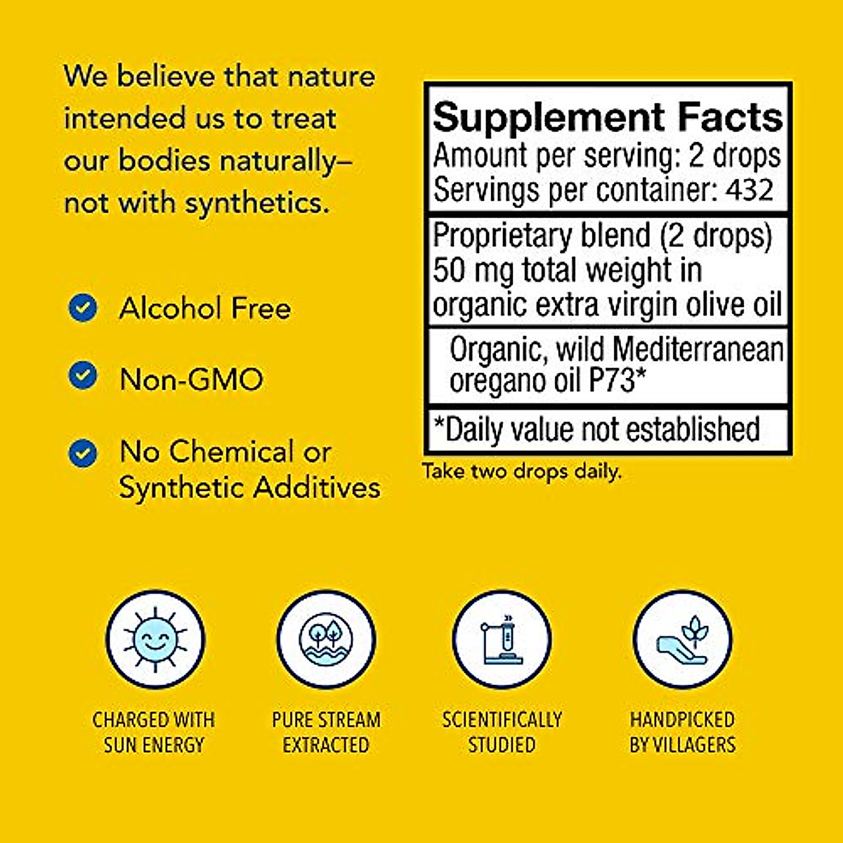 NORTH AMERICAN HERB & SPICE Super Strength Oreganol P73-1 fl. oz. - Immune System Support - Certified Organic, Wild Oregano - 285% More Potent Than Regular Strength - Non-GMO - 194 Servings