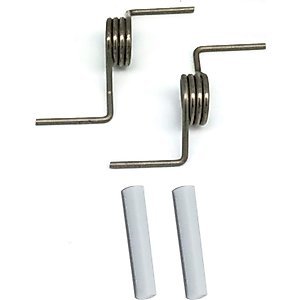 [DA81-01345B Spring OEM Mania] DA81-01345B 2-PACK NEW OEM Produced for SAMSUNG Refrigerator French Door Springs and 2 White Sleeve Pin Set Replacement Part