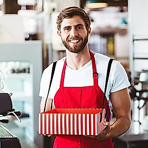 3 Pcs Snack Trays with Strap Movie Snack Trays Snack and Beverage Carrier 20's Theme Costume Accessory Prop for Women Carnival Halloween Costume Movie Supplies (Red)