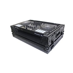 ProX Flight Case for Pioneer DDJ-1000 & DDJ-1000 SRT Digital Controller with Durable Rubber Wheels - Black on Black Design - XS-DDJ1000-WBL