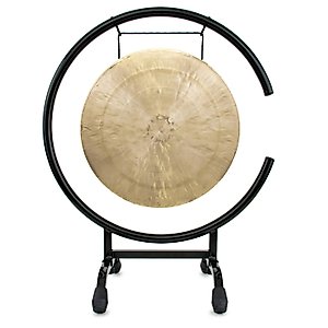 11" to 12" Gongs on the High C Gong Stand - Includes Gong of Choice with Traditional Chinese Mallet & Gong Stand/Easy to Assemble Metal Gong Stand/Small Bronze Gong/Great for Small Spaces Such a
