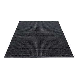 Genuine Joe 58937 Indoor Floor Mats, 4-Ft x6-Ft , Charcoal Gray
