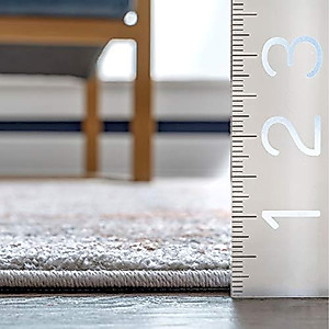 nuLOOM Jacquie Vintage Floral Area Rug, 5' x 7' 5", Silver