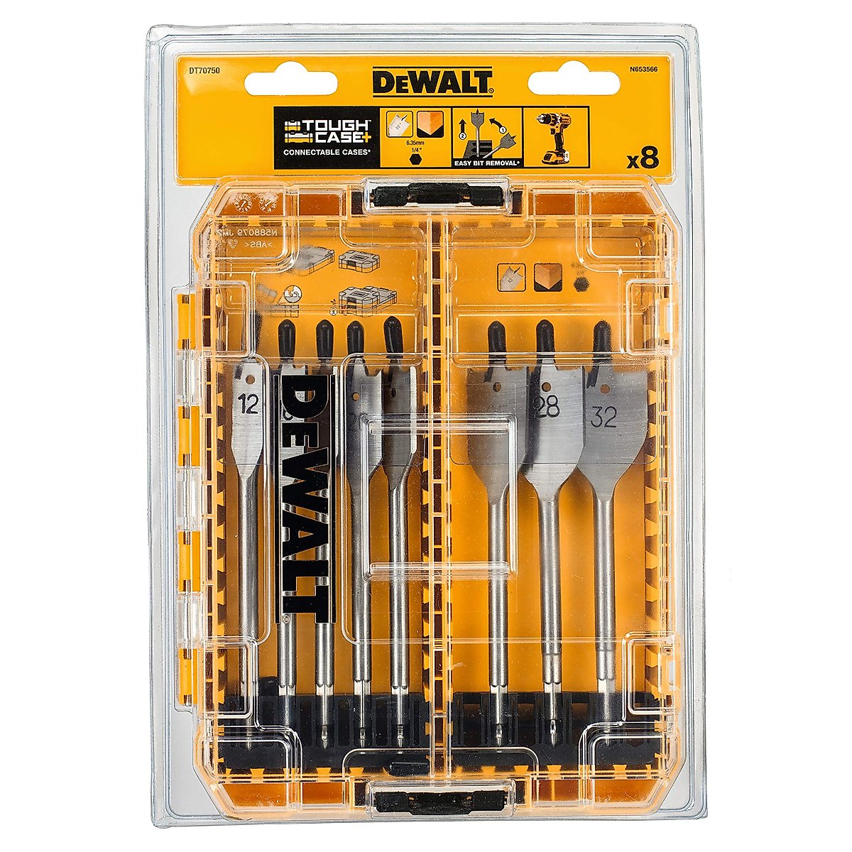 DEWALT 8PC STD FLATBIT Set