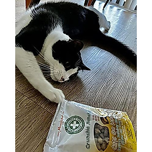 Meowijuana | Crunchie Munchie Bundle | Chicken and Fish Combo Pack | Organic Catnip Center | Grown in The USA | Promotes Cat Health | High Potency Cat Treats | Feline and Cat Lover Approved
