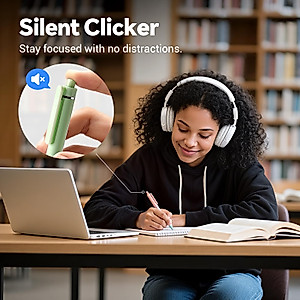 WRITECH Retractable Gel Ink Pens: 8ct Black Ink 0.5mm Fine Point Tip Pen Comfort Grip Smooth Writing with Aesthetic Gradient Color Barrel for Journaling Note Taking Sketching No Bleed & Smear